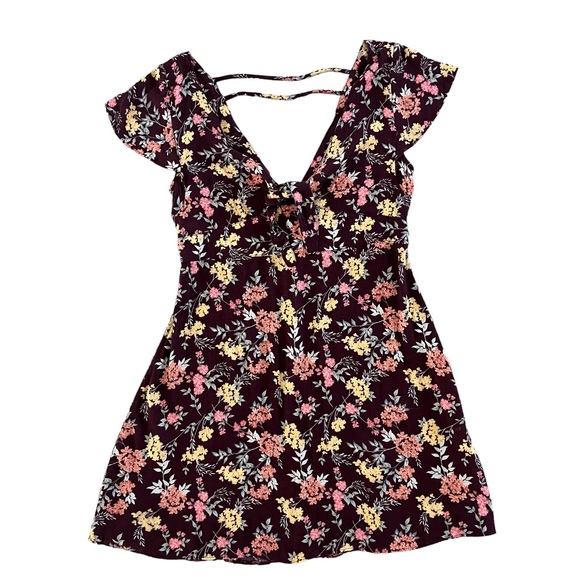 American Eagle Outfitters Dresses American Eagle Burgundy Floral
